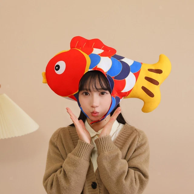 KOI FISH HAT Cosplay for Birthday Party Favors Supplies Carnival ...