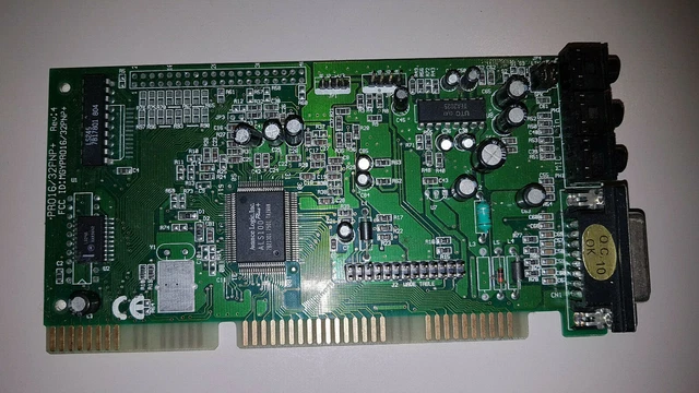 AVANCE LOGIC ALS100 Plus - ISA Soundkarte mit Wavetable - Pro16/32PnP/Midi DOS EUR 29,99 ...