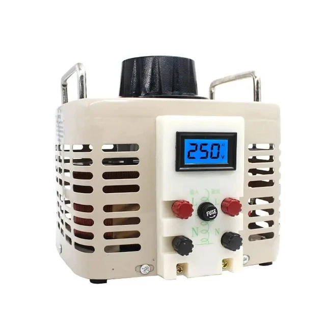 SINGLE PHASE AC Contact Voltage Regulator 220V 3KW Voltage Regulato ...