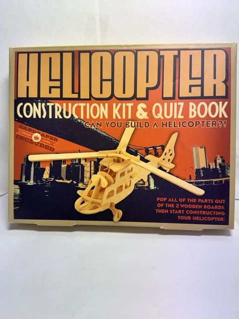 HELICOPTER CONSTRUCTION KIT And Quiz Book, 2 Boards From 6 Years Old NEW £8.99 - PicClick UK