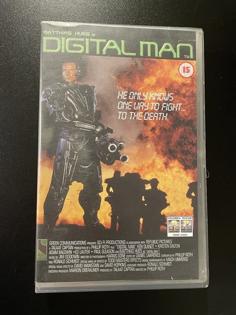 DIGITAL MAN (VHS) 1995 Big Box Ken Olandt, Kristen Dalton, Adam Baldwin ...