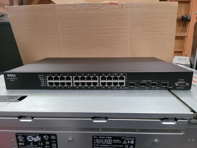 DELL POWERCONNECT 5324 24 Port Gigabit Ethernet Switch With 4 Sfp Ports ...