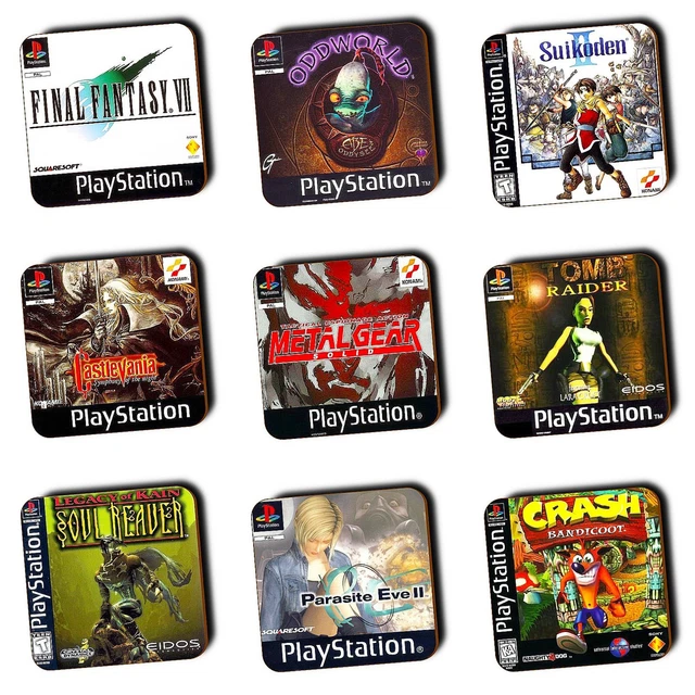 PLAYSTATION - PS1 - Games - Box Art - Wooden Coasters - BUY 3 GET 1 ...