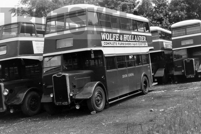 35MM NEGATIVE DEVON General Guy Arab DG320 GTT420 at Torquay 1958 £6.50 ...