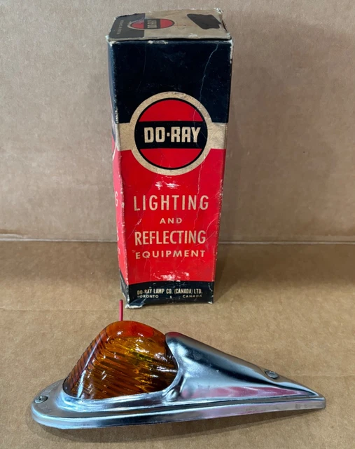 VINTAGE NOS AMBER Do-Ray No. 410 Cab Marker Light / Lamp $69.99 - PicClick