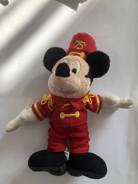 MICKEY MOUSE 75TH Birthday Band Leader Soft Toy Plush £5.92 - PicClick UK