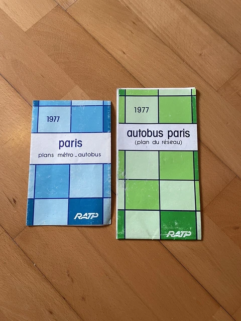 RATP - PLAN de réseau Paris 1977 EUR 5,00 - PicClick FR
