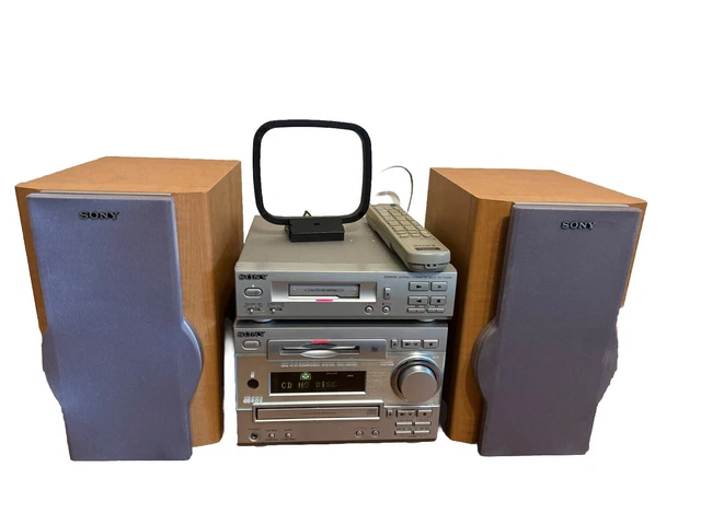 SONY DHC-MD333 MINI Hi-Fi System-MD /CD Player/FM/AM & TC-TX333 ...