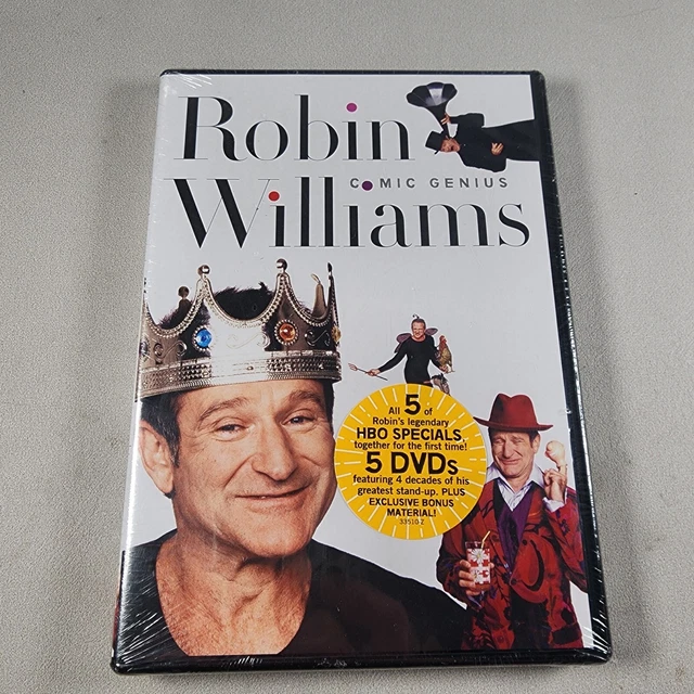 ROBIN WILLIAMS COMIC genius Time Life 5 DVD set sealed new $23.70 ...