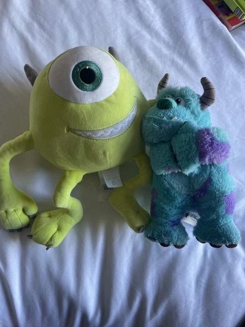 DISNEY PIXAR MONSTERS Inc Sully & Mike Plush Soft Toys Disney Store £16 ...