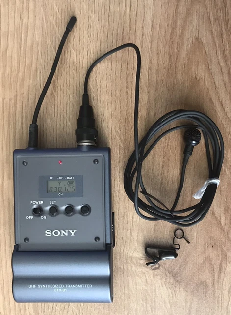 SONY UHF UTX-B1 con microfono SONY ECM-77BC UK 67-69 838,025-862.000 ...
