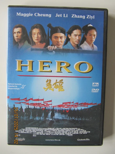 HERO DVD JET Li Maggie Cheung Zhang Ziyi Martial Arts Actionfilm Deutsch EUR 7,95 - PicClick DE