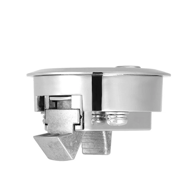 50MM FLUSH Pull Slam Latch Hatch with Lock 1/2 Inch Door Fits RV Marine ...