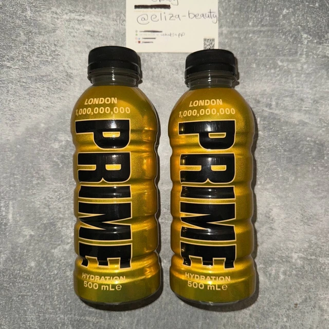 IN HAND 🟡 2x TWO Limited Edition Gold Prime Bottle London EXCLUSIVE ...