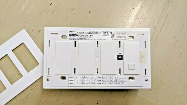 LUTRON HWI-WPM-6D-120 WALLBOX Power Module for Lighting Control $45.94 ...