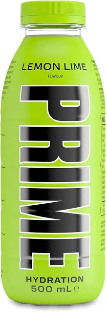 PRIME HYDRATION DRINK LEMON LIME 500ml unopened Bottle NEW Flavour. IN ...