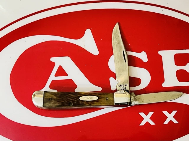 USED CASE XX 6249 Rodgers Bone Copperhead Knife ~ New Grind ~ Circa ...