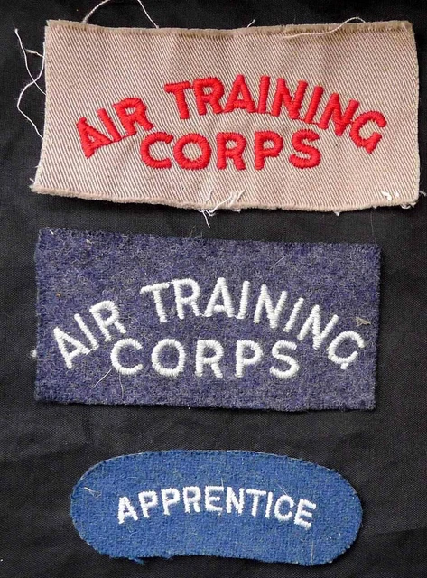 WW2 AUSTRALIAN PATCHES Raaf Atc Air Training Corps Cloth Woven Shoulder ...