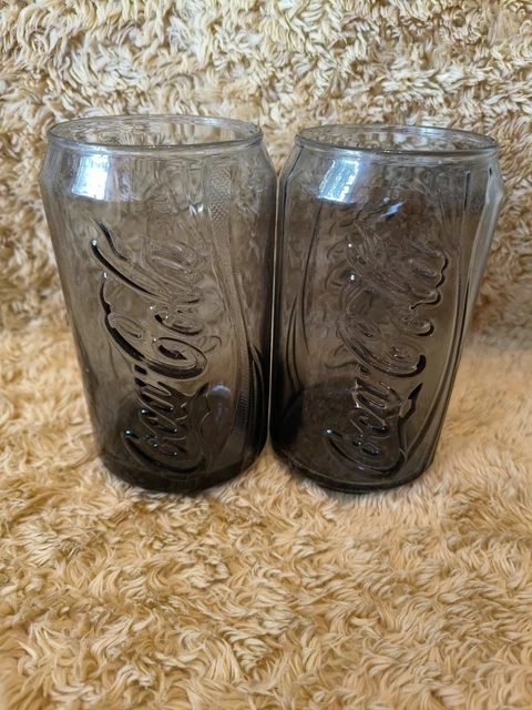 2 X COCA Cola Can Shaped Mc Donalds Drinking Glasses Collectable £13.93 ...