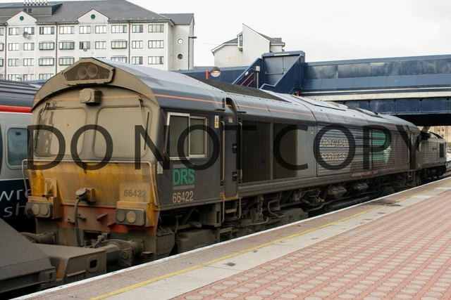 UK DIESEL TRAIN Railway Photograph Of Class 66 66422 Loco. Rm66-569 £1. ...