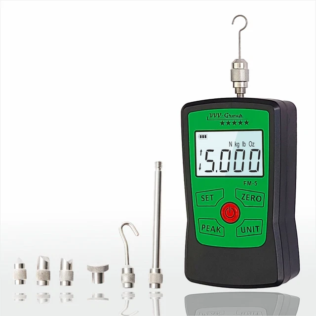 DIGITAL FORCE GAUGE with N/LB/Kg/Oz Units, Push Pull Dynamometer ...