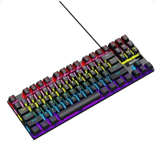 SKYLION K87 WIRED Mechanical Keyboard red switches Red axis RGB 20 ...