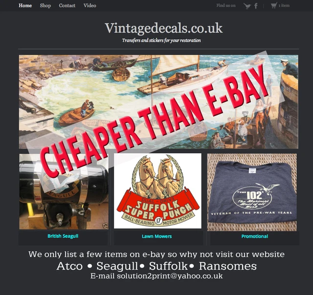 VINTAGE ATCO DECAL £12.00 - PicClick UK