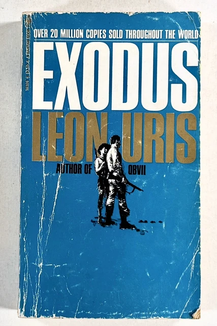 1974 LEON URIS EXODUS origin of modern Israel historical novel BANTAM ...