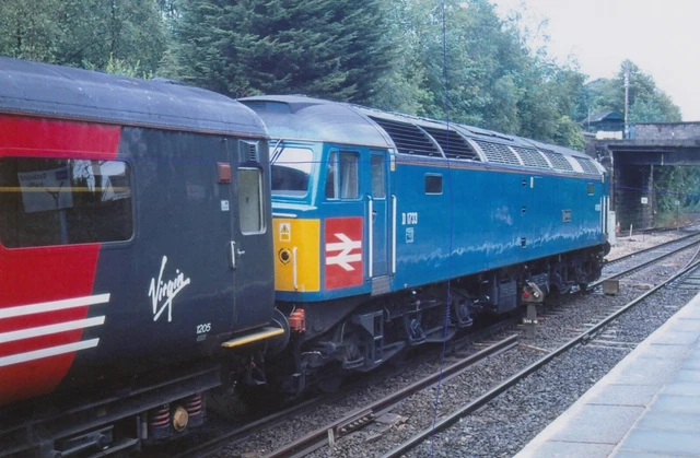 DIESEL TRAIN PHOTO Railway Picture Blue Class 47 Photograph D1733 ...