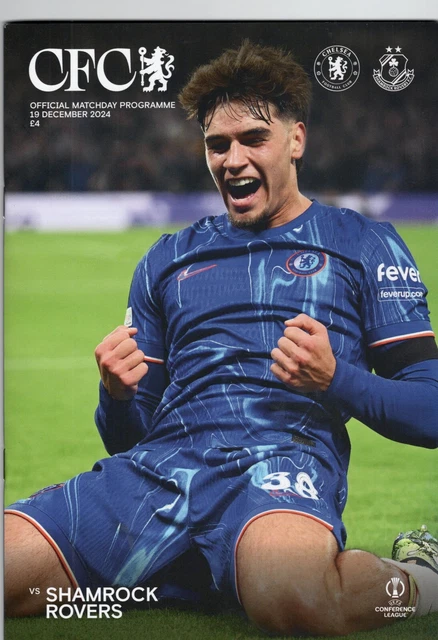 PROGRAMME CHELSEA V Shamrock Rovers Europa Conference League 2024/25 £2 ...