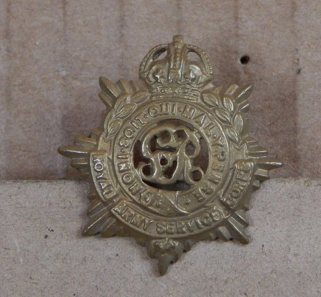 WW2 ROYAL ARMY Service corps Collar Badge Genuine EUR 12,56 - PicClick IT