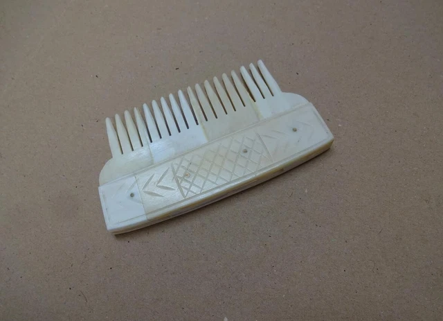 VIKING ROMAN MEDIEVAL Hand Crafted Cattle Bone (Cow) Comb. Re-enactment ...