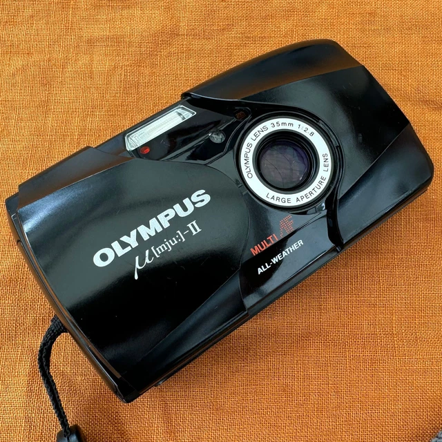 OLYMPUS MJU II 35mm Compact Camera in Black £229.00 - PicClick UK