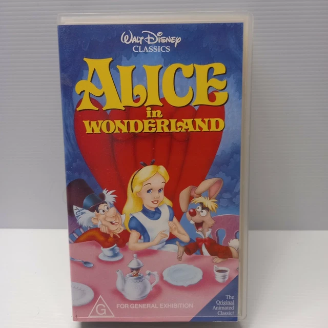 WALT DISNEY CLASSICS Alice In Wonderland VHS Tape £9.99 - PicClick UK
