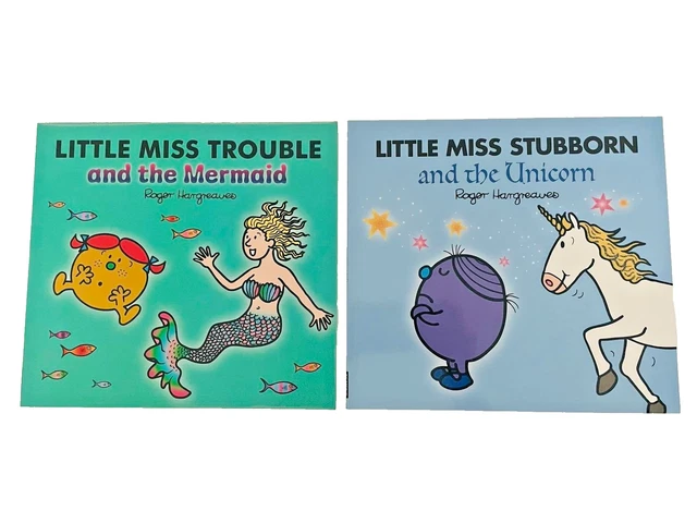 LITTLE MISS BOOKS SET -2 BOOKS- Mr Men and Little Miss Picture Books ...