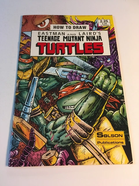 HOW TO DRAW Teenage Mutant Ninja Turtles #1 1986 Solson Publications Vf ...