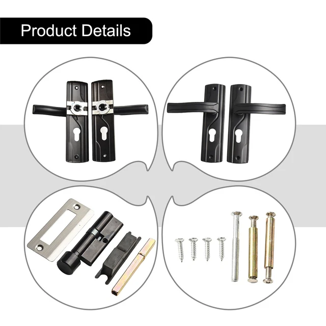 COMPLETE KEYS SILENT Bearing Door Lock Set Effortless Security Solution ...