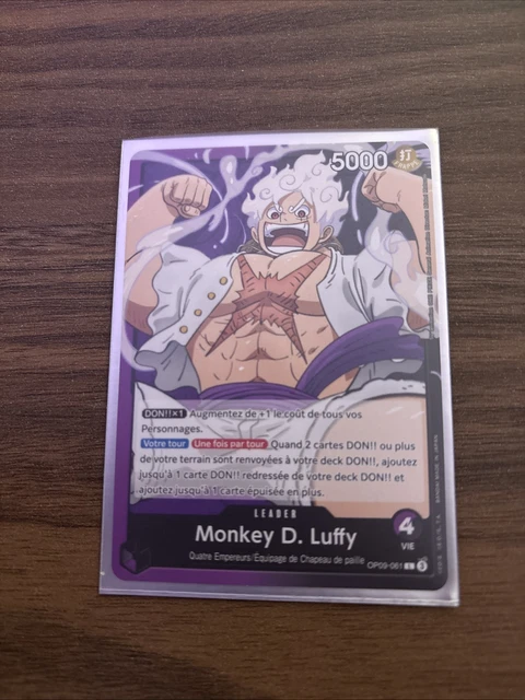 ONE PIECE CARD Game Carte Francaise Monkey D. Luffy Op09-061 L Leader Fr Mint EUR 2,50 - PicClick FR