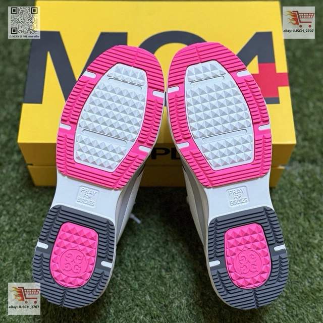 G/FORE GFORE G4 MG4+ Stippled Golf Shoe Sneaker ⛳️ US 13 ⛳️ White Pink ...