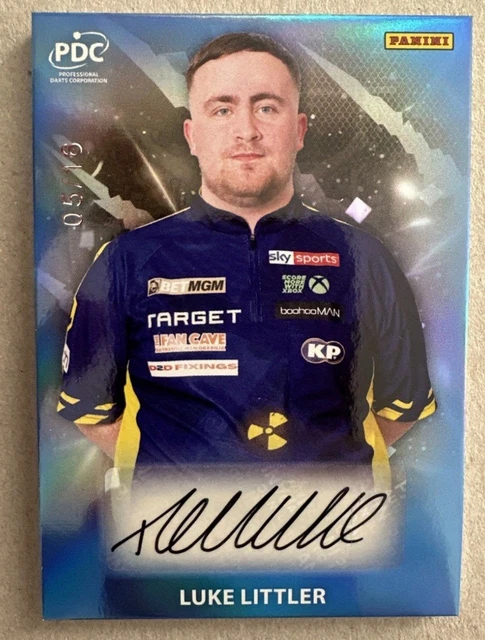 PANINI PDC PREMIER League Darts 2025 Luke Littler Parallel Autograph ...