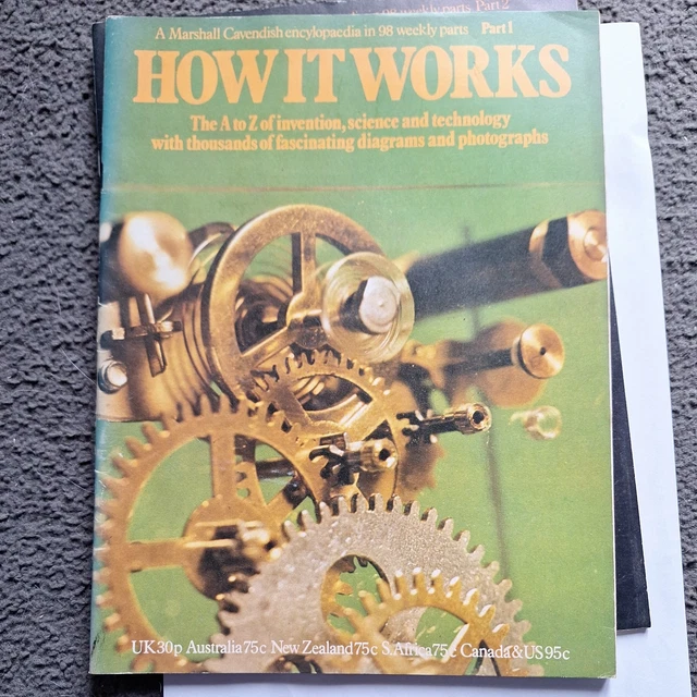 MAGAZINE - VINTAGE 1974 How It Works Marshall Cavendish Encyclopaedia ...