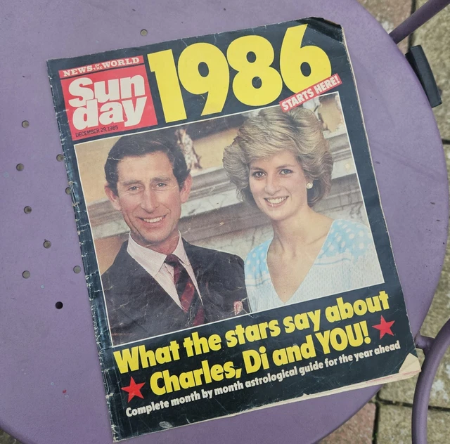 VINTAGE 1986 NEWS OF THE WORLD SUNDAY MAGAZINE STAR SIGN GUIDE Ft ...