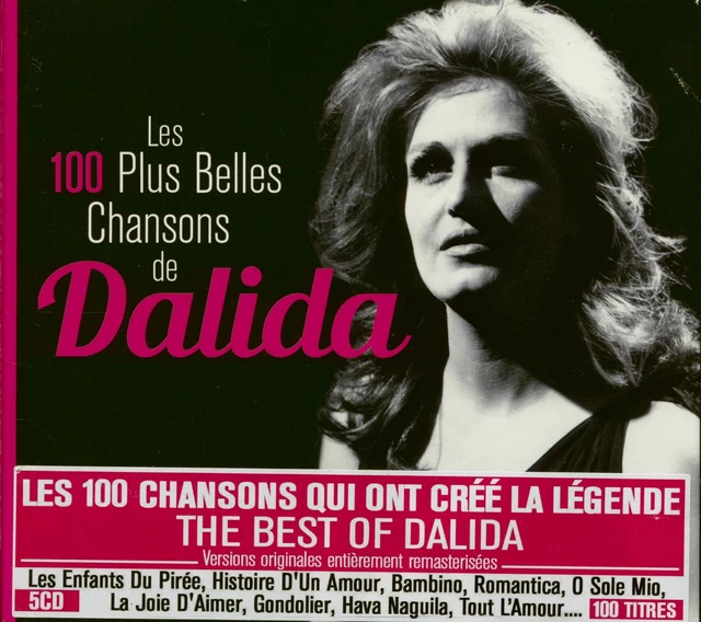 DALIDA - LES 100 Plus Belles Chansons de Dalida (5-CD) - Pop Vocal EUR ...