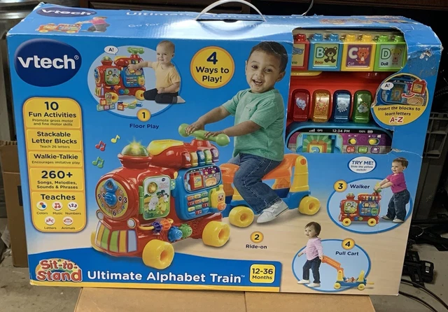 VTECH SIT-TO-STAND ULTIMATE Alphabet Train, Ride-On Train Toy New $44. ...