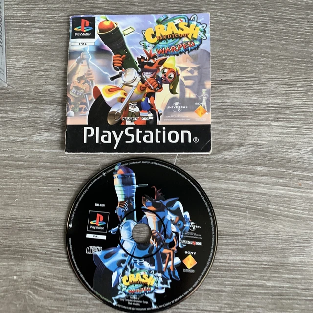 SONY PLAYSTATION 1 Ps1 Crash Bandicoot 3 Warped Disc And Manual Only ...