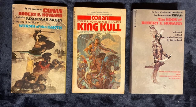 LOT ROBERT E. Howard : King Kull, Worms Of The Earth + Livre de Robert E. Howard Pks EUR 20,67 ...