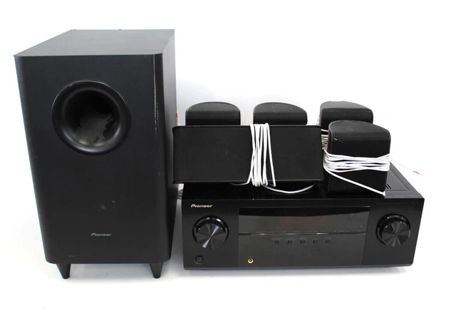 PIONEER VSX-321 A/V Receiver + 5.1-Channel Speaker System (S-22W-P/S-11 ...