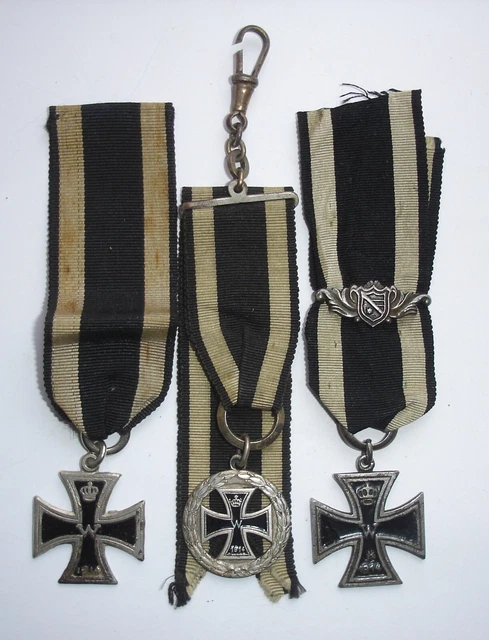 WW1 GERMAN PATRIOTIC Iron Cross watch fobs, Bierzipfel £42.00 - PicClick UK