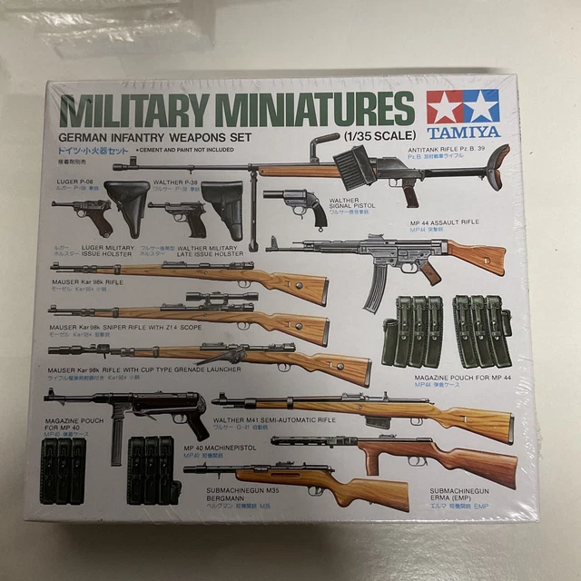 KIT MODÈLE D'ARMES d'infanterie allemande miniatures Tamiya 1/35 35111 ...