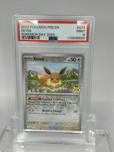 2025 POKEMON PRE En-Prismatic Evolutions Pokemon Day 2025 #074 Eevee ...
